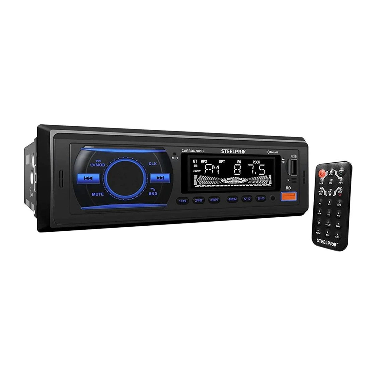 Autoestéreo Bluetooth Steel Pro 1 Din CARBON-903B – Mega Audio