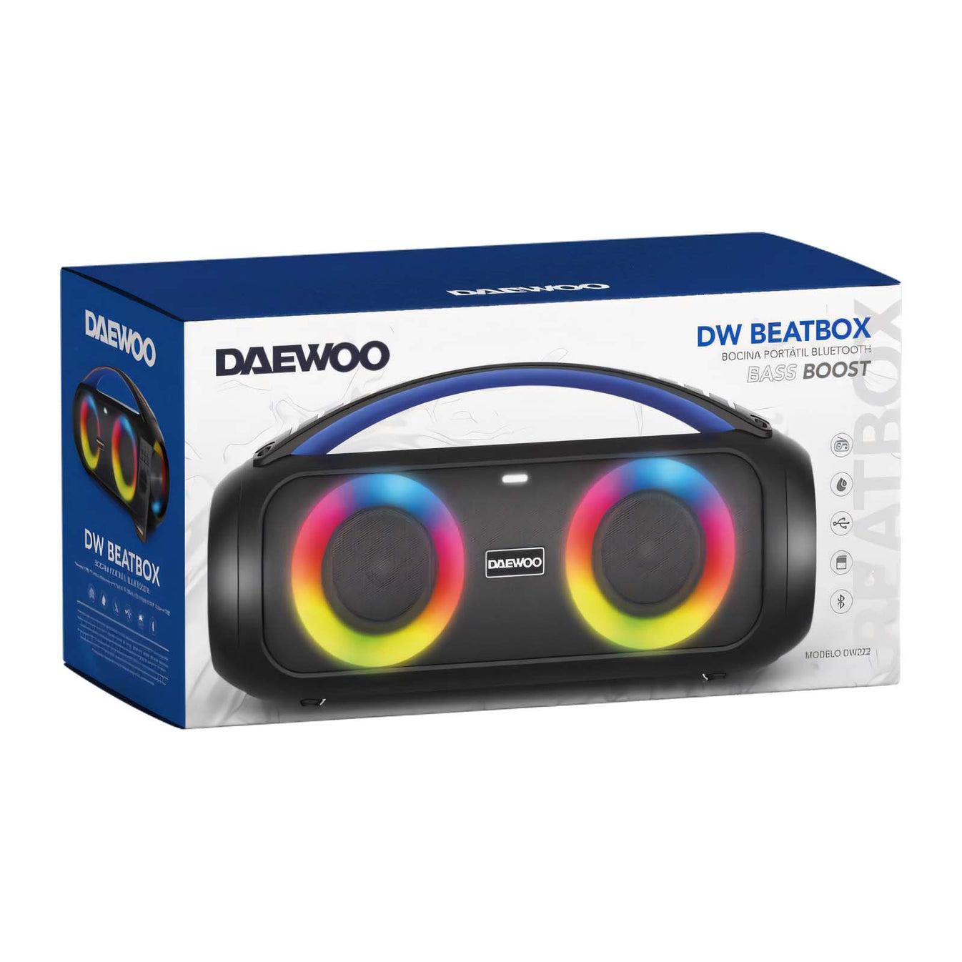 Bocina Bluetooth Recargable Daewoo DW-222 – Mega Audio