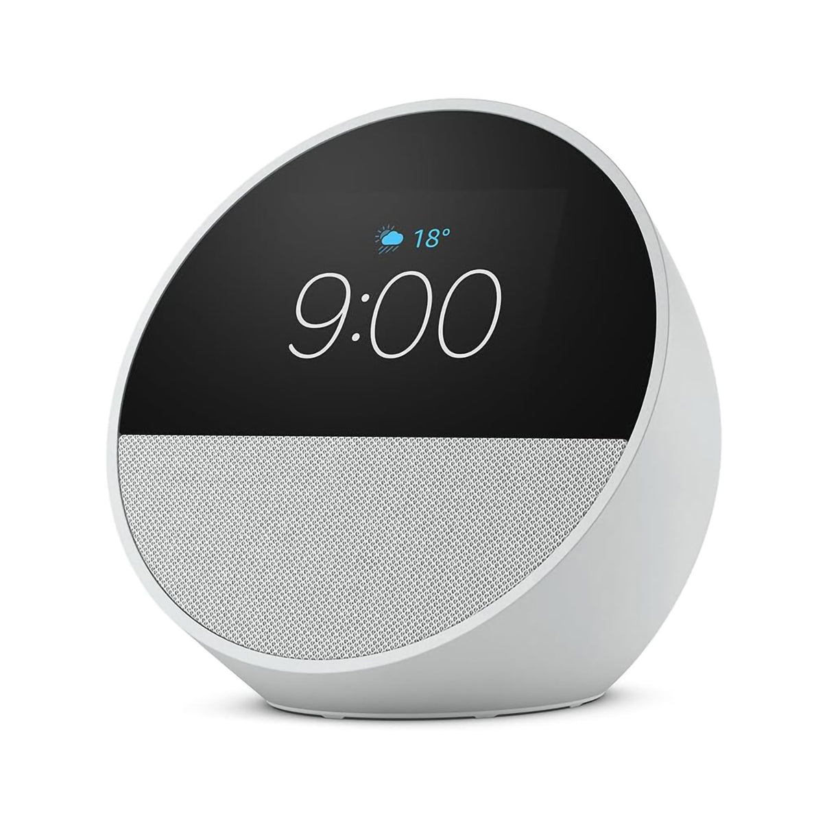 Bocina Inteligente Alexa Echo Spot Modelo 2024 Blanco – Mega Audio