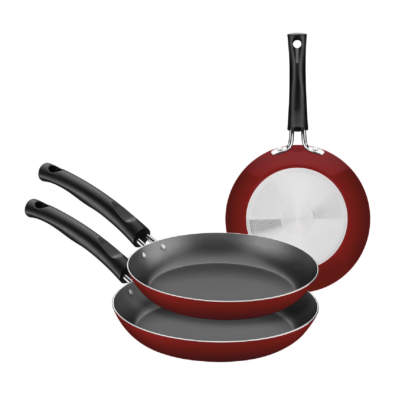 Juego de Sartenes Tramontina 3 Piezas Rojo 20199-707 – Mega Audio