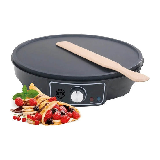 Crepera Eléctrica Masterchef Nonstick + Premium Negro MK-CM-V2 – Mega Audio