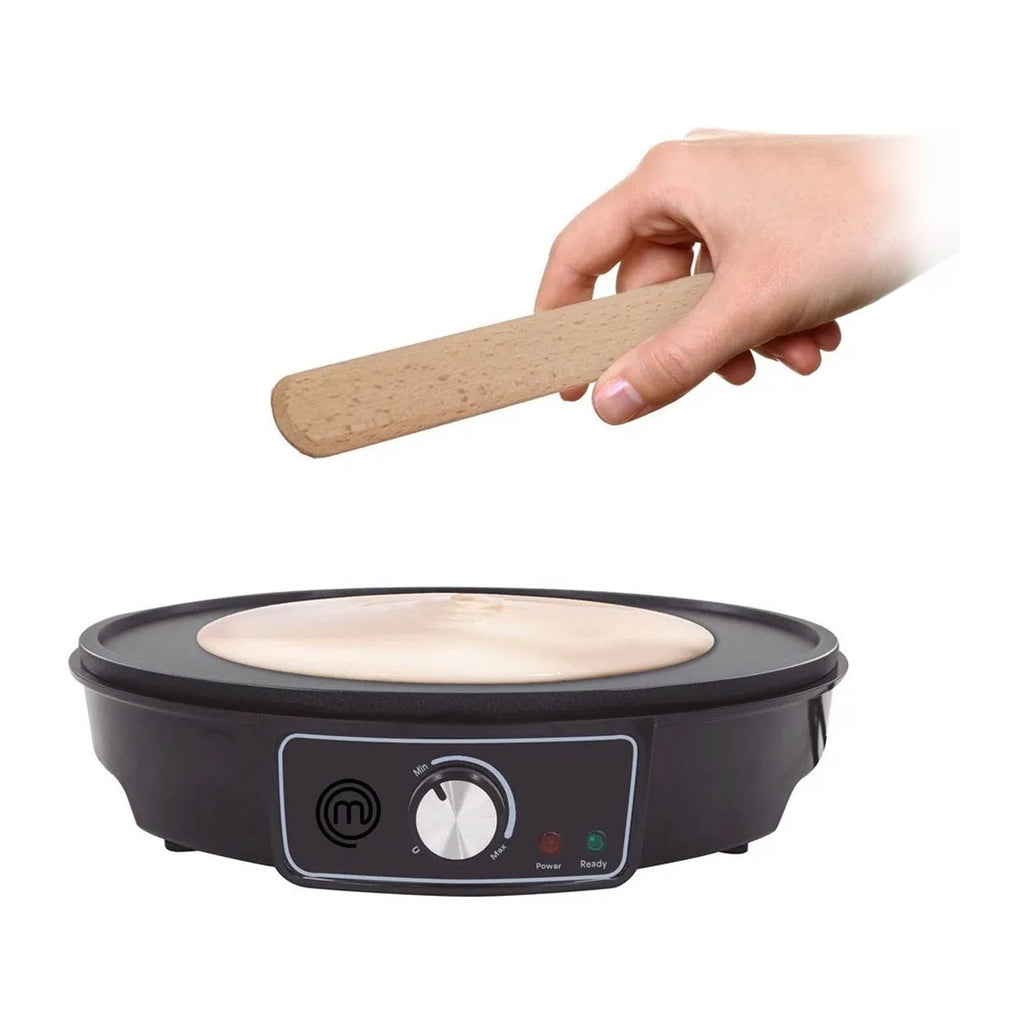 Crepera Eléctrica Masterchef Nonstick + Premium Negro MK-CM-V2